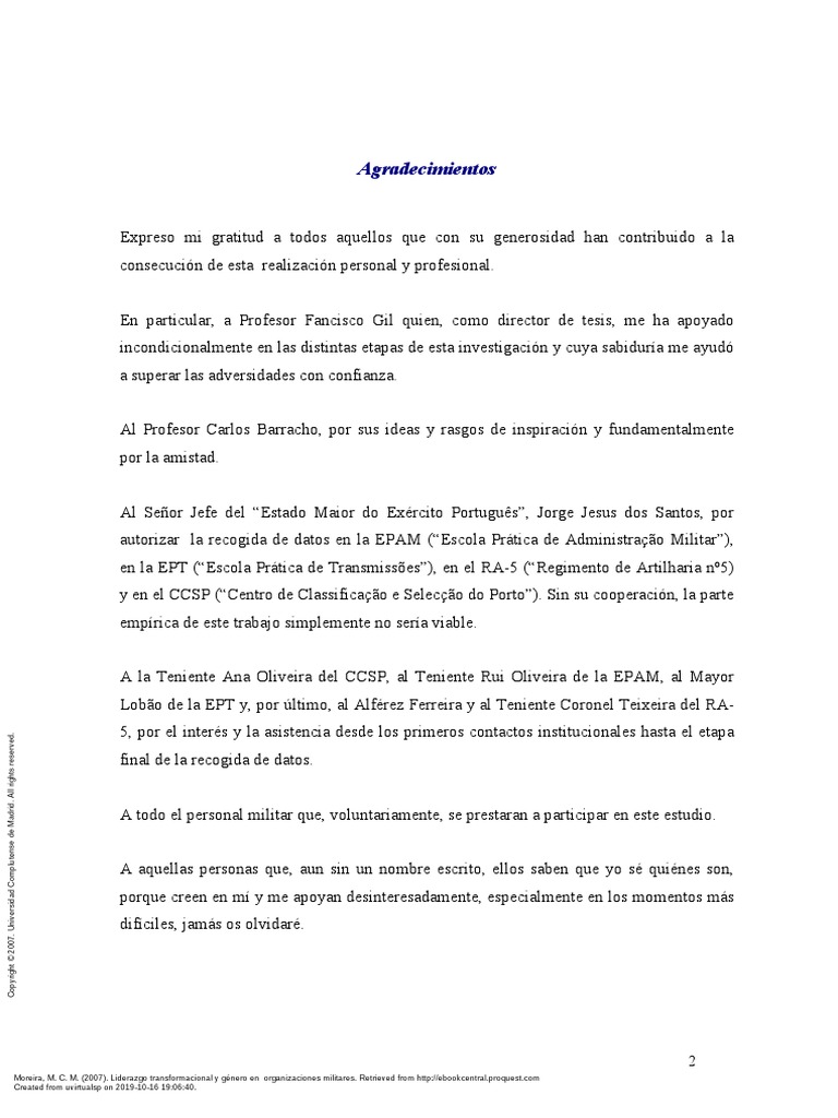 Liderazgo Transformacional y Género en Organizacio... - (PG 4 - 117 ...
