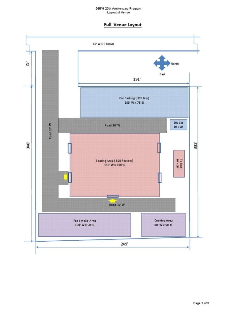 Full Venue Layout: 40' Wide Road | PDF