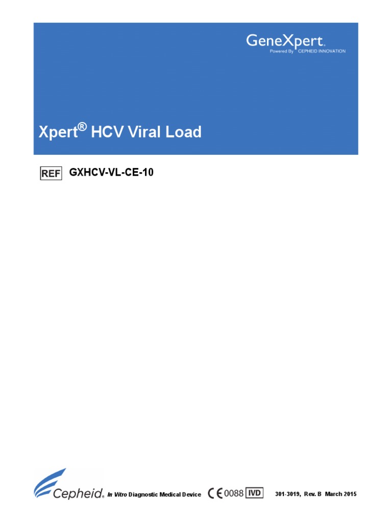 Xpert HCV Viral Load ENGLISH Package Insert 301-3019 Rev B | PDF | Hepatitis C | Reverse ...