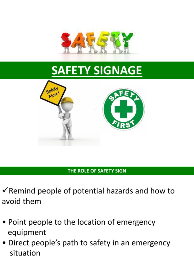 Safety Signage | PDF | Occupational Safety And Health Administration ...
