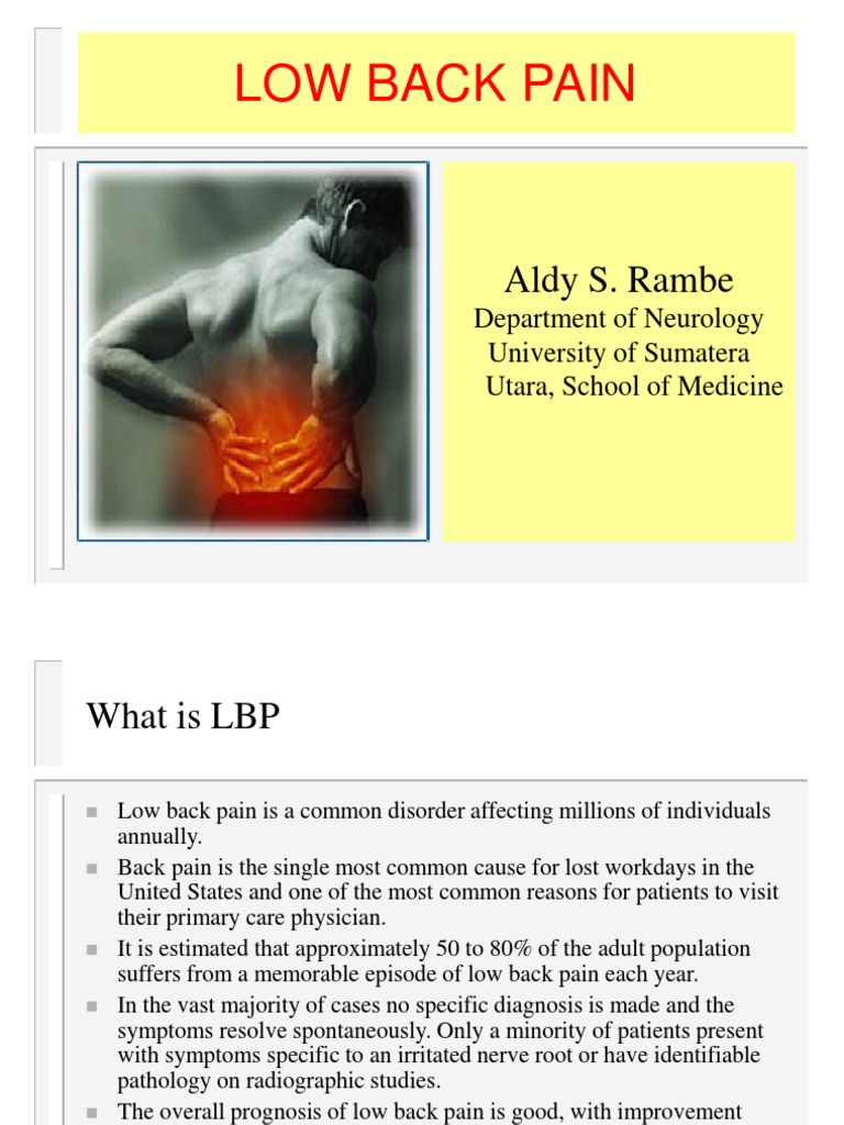 An Overview of Low Back Pain: Causes, Symptoms, Diagnosis and Treatment ...