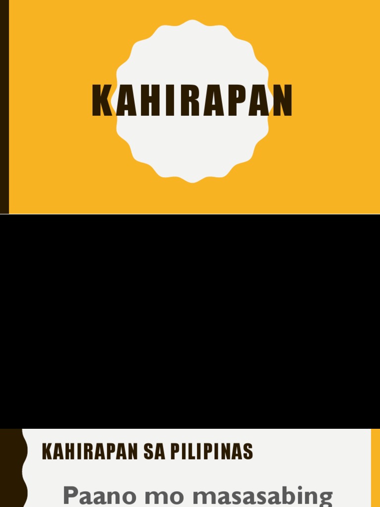Kahirapan