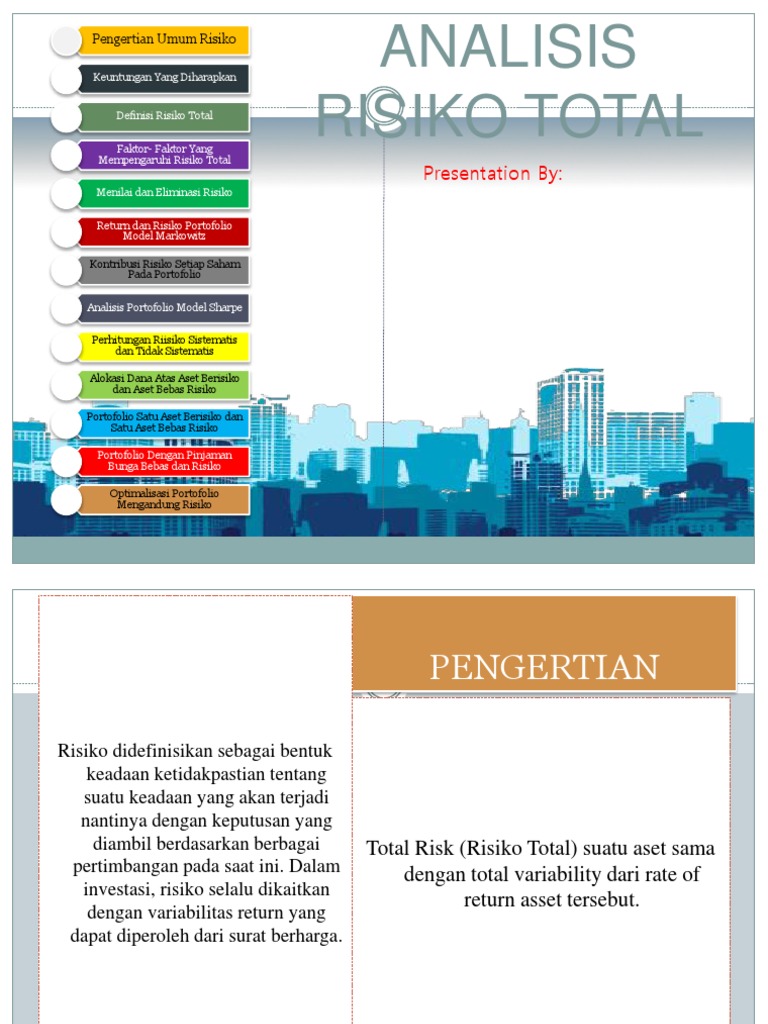 Analisis Risiko Total | PDF