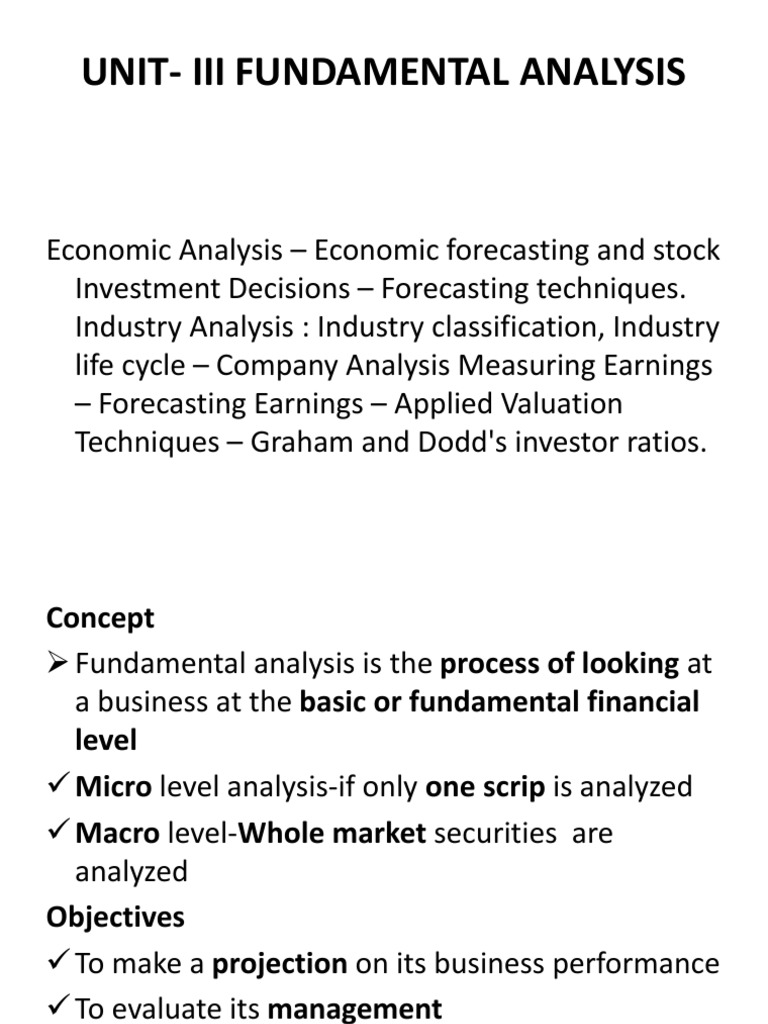 Sapm Unit - 3 | Download Free PDF | Economics | Forecasting