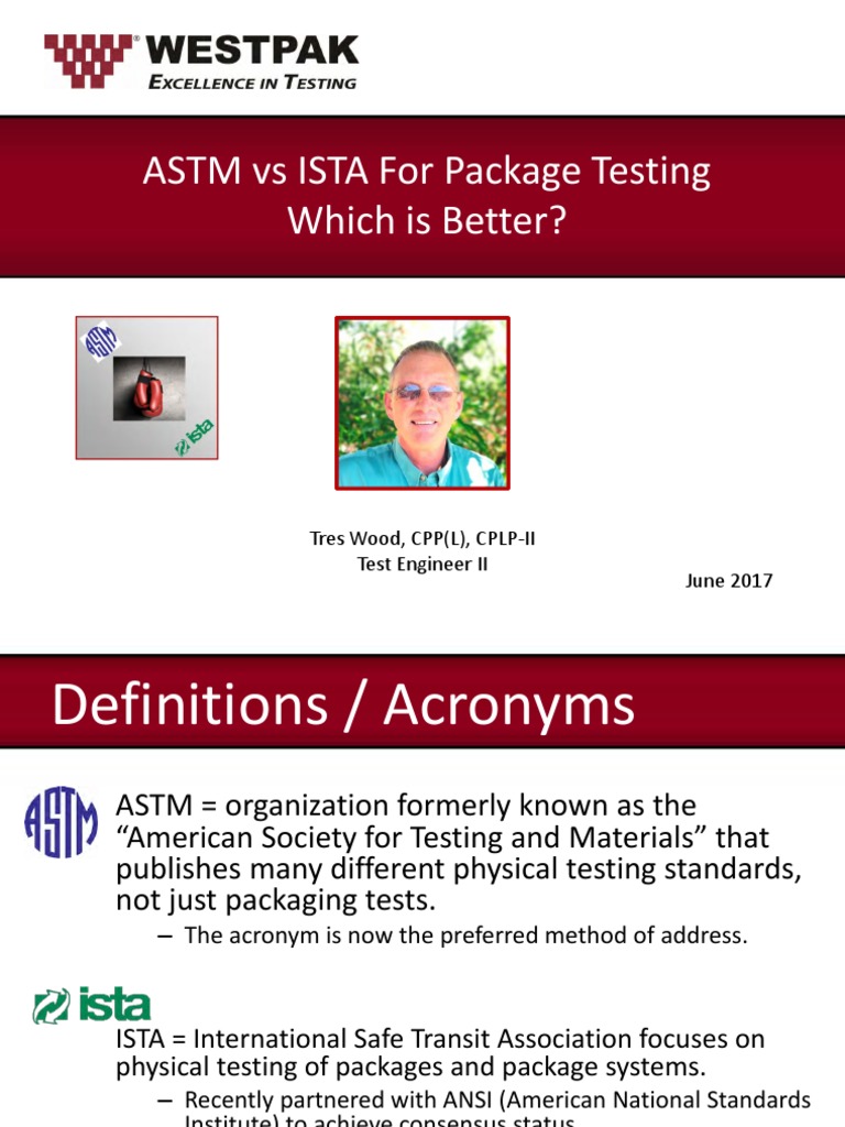 ASTM vs ISTA for Package Testing (2) | Medical Device | Simulation