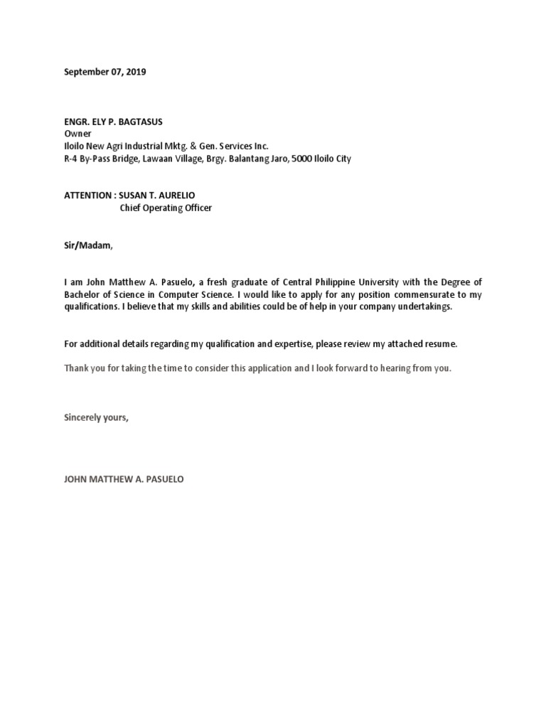 September 07, 2019: Thank You For Taking The Time To Consider This ...