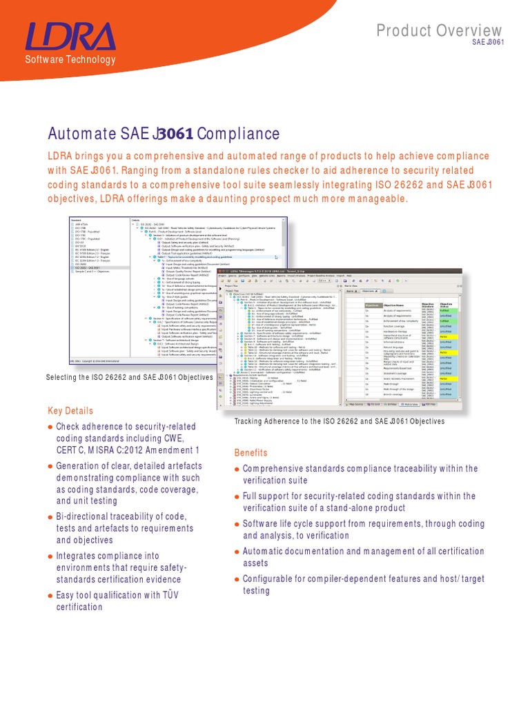 SAE J3061 Leaflet v2.0 | PDF | Verification And Validation | C++