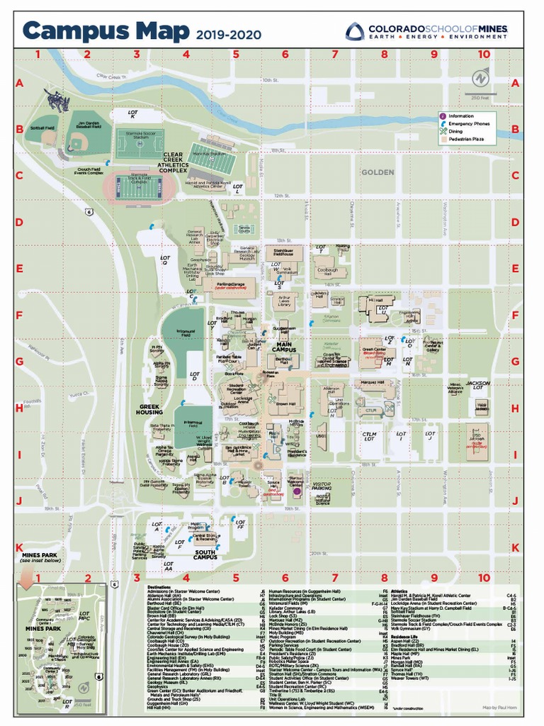 Colorado School of Mines Campus Map | PDF | Des sports