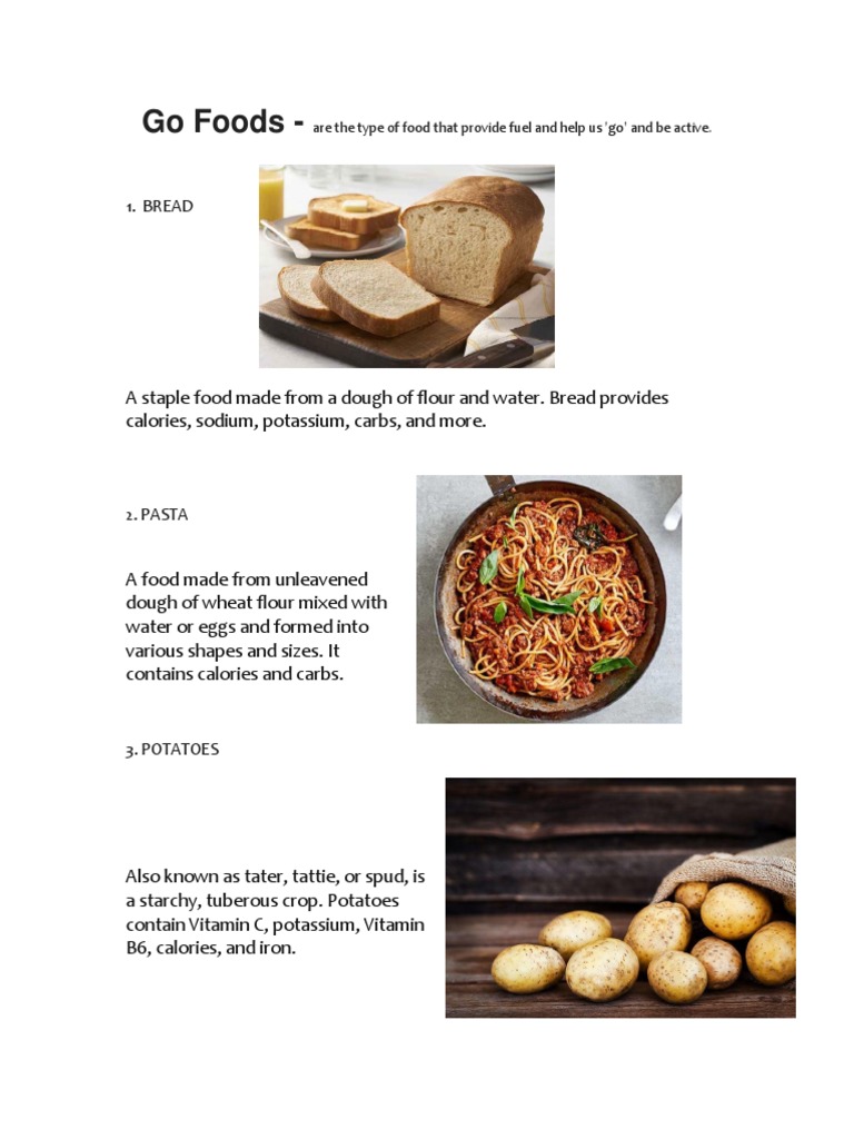 Go Foods - : 1. Bread | PDF