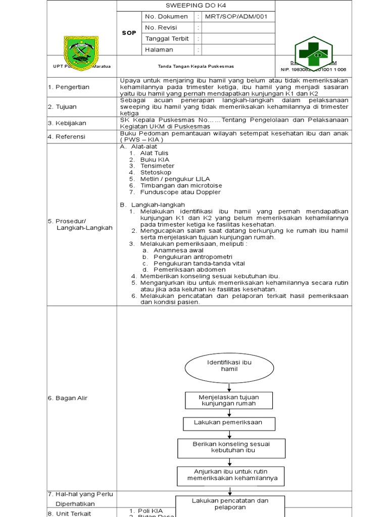 Sop Sweeping Do k4 | PDF