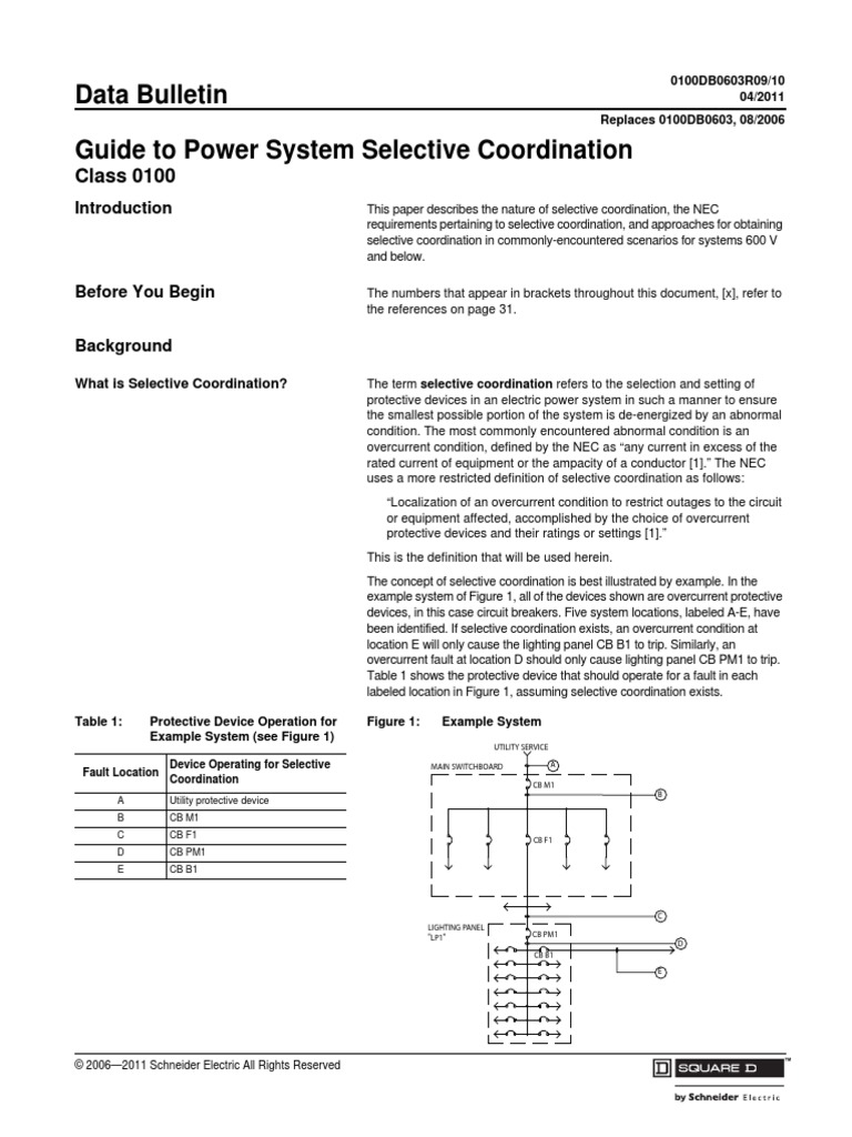 Power System Selective Coordination PDF | PDF | Electric Power System | Elevator