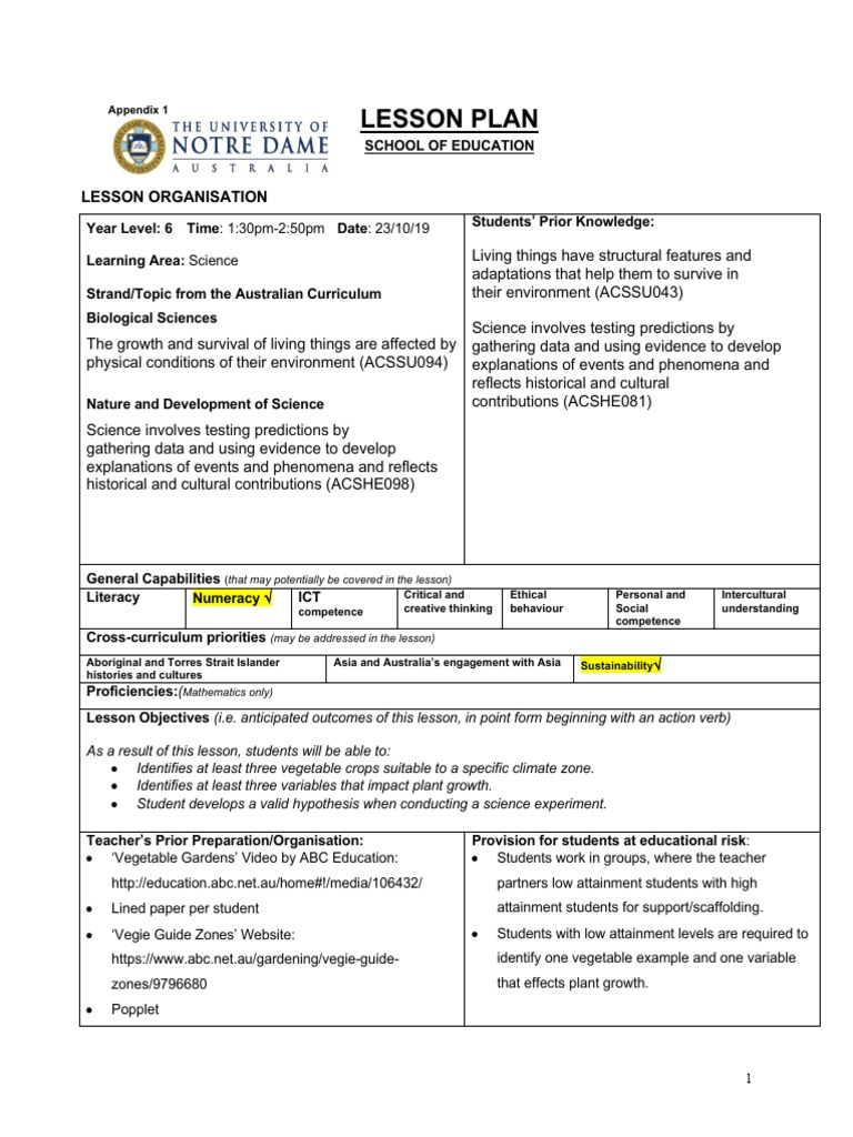 Environmental Science Lesson Plan-Katelyn Spitty 20171786 | PDF | Seed ...