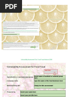 VACCP Food Vulnerability Assessment Template | PDF | Supply Chain | Foods