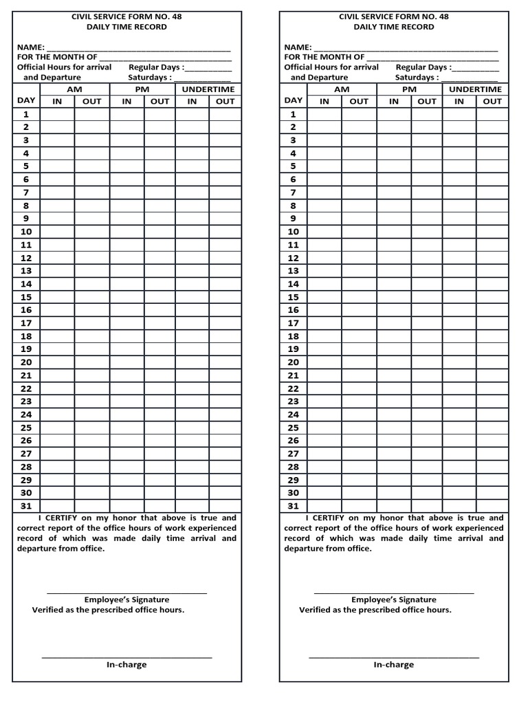 DTR LONG Format | PDF | Business