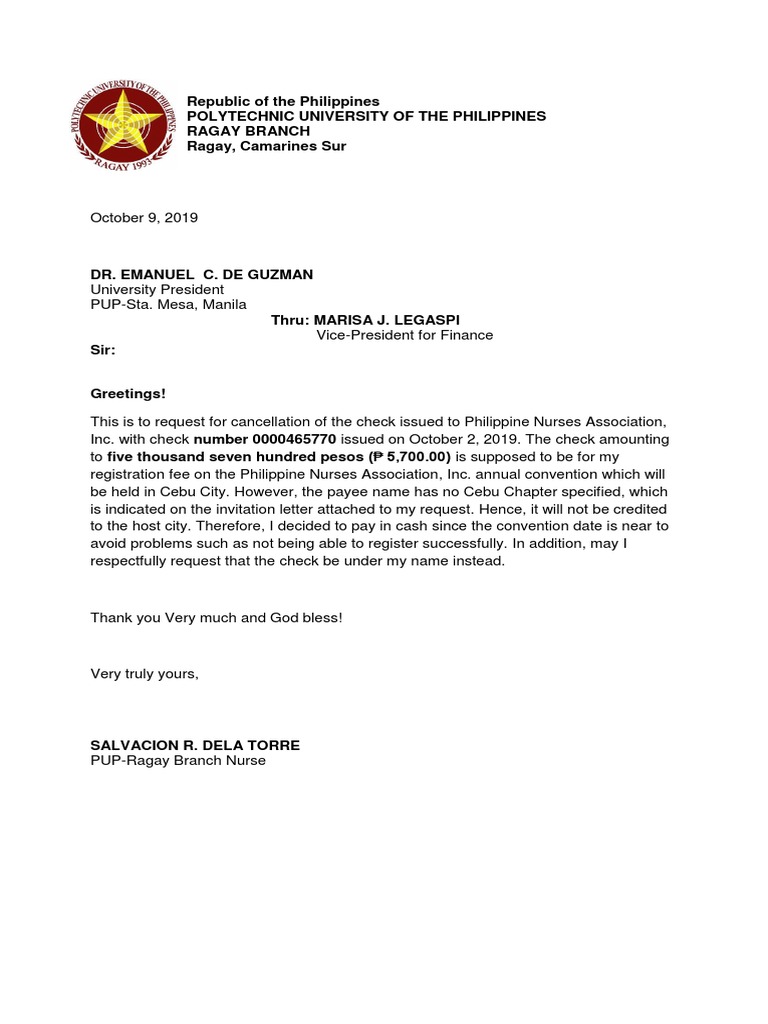 Letter Check Pna 2019 | PDF