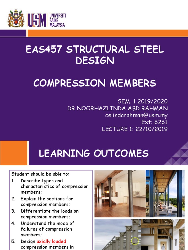 Design of Structural Steel Compression Members | PDF | Buckling | Column