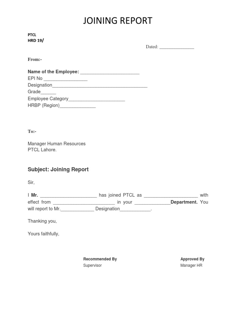 Joining Report | PDF