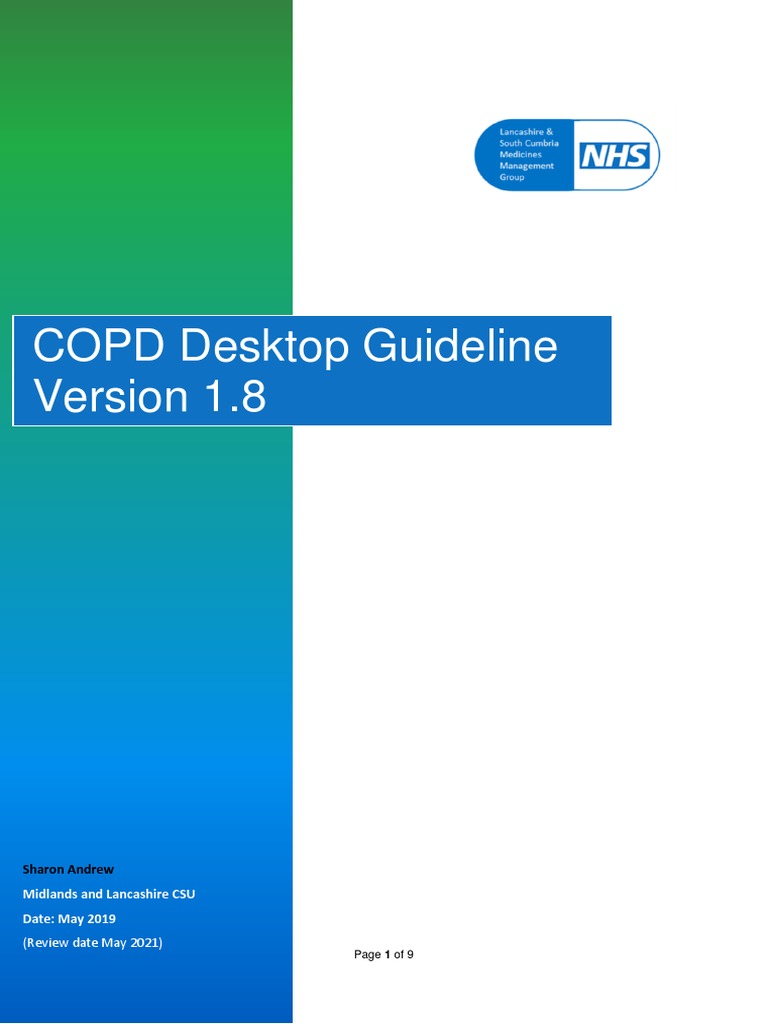 COPD Guideline Ver 1.8 | PDF | Chronic Obstructive Pulmonary Disease ...