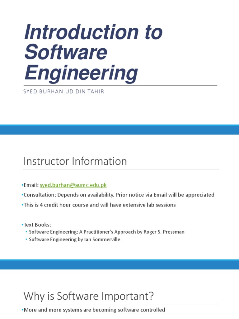 Software Engineering Introduction | PDF | Computer Program | Programming