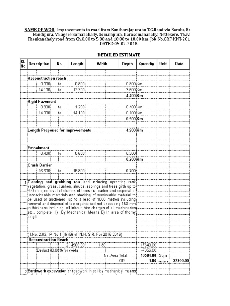 Estimate 8 | PDF | Construction Aggregate | Asphalt
