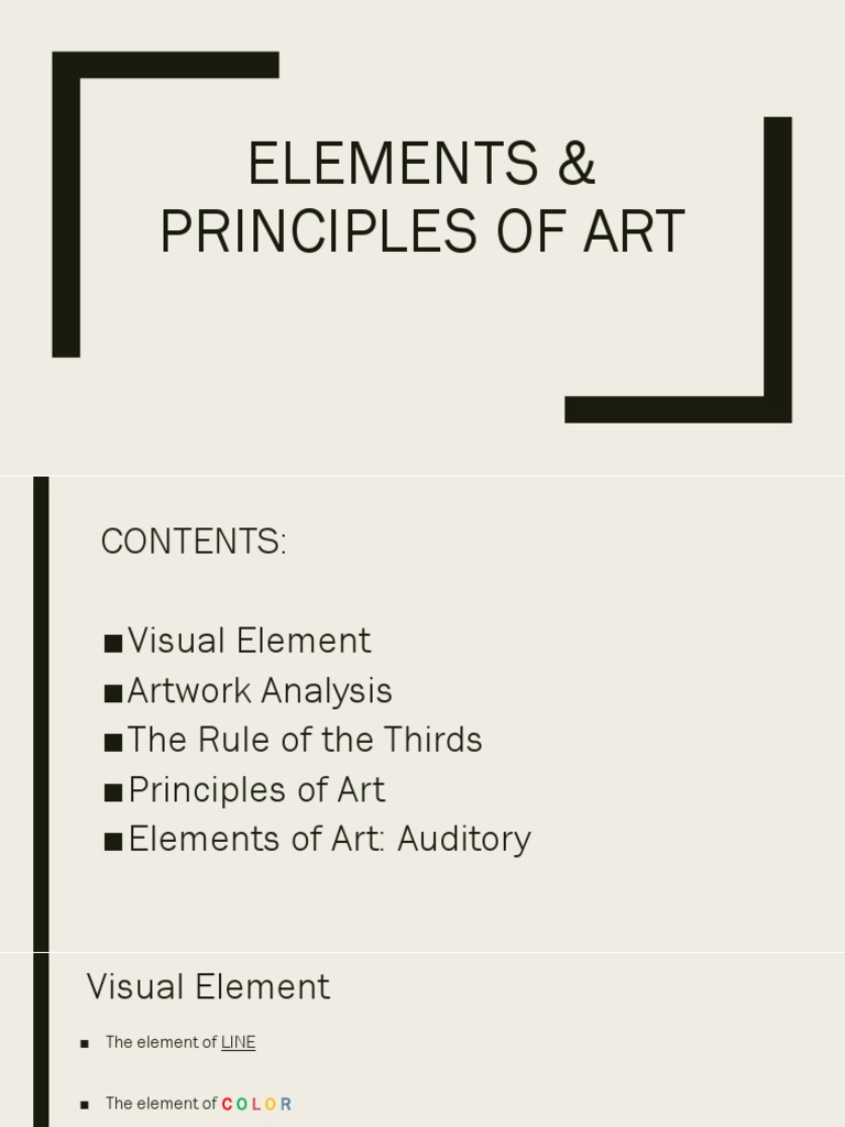 Art Elements and Principles Explained | PDF | Grey | Color