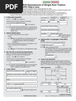Self Assessment of Single Axle Trailers: (ATM 750kg or Less) | PDF ...
