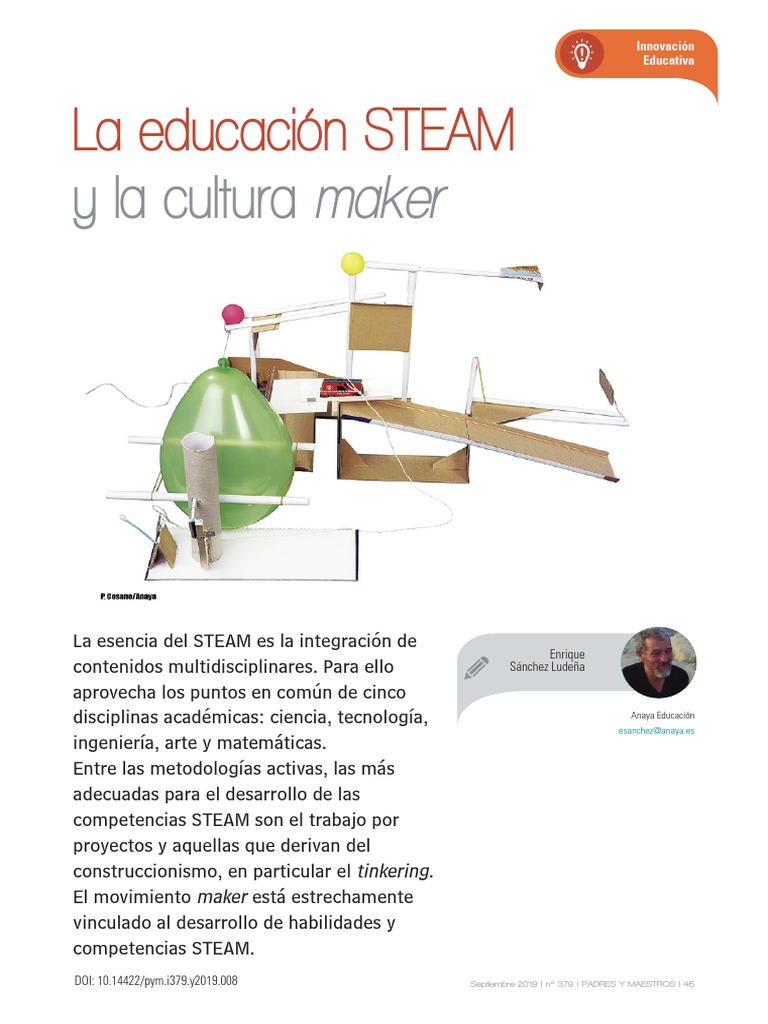 Educación STEAM y Cultura Maker | PDF | Diseño | Creatividad