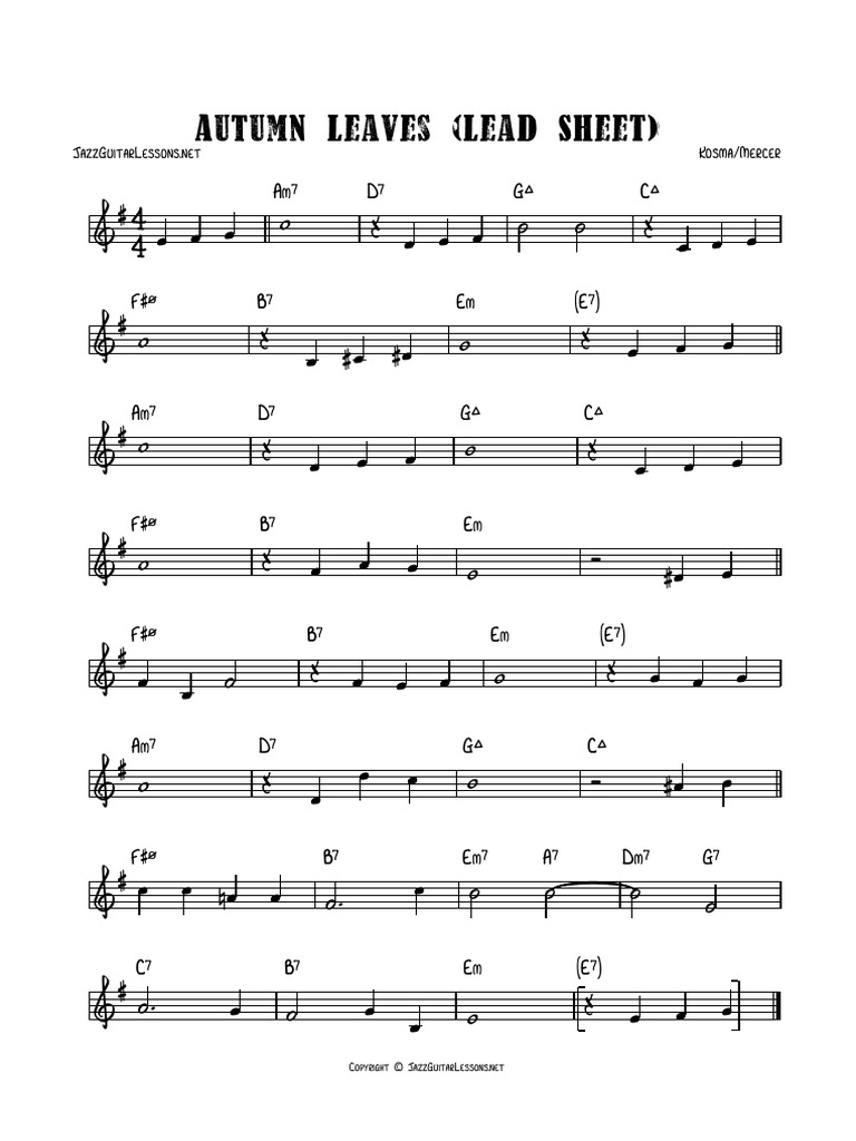 Lead Sheet | PDF