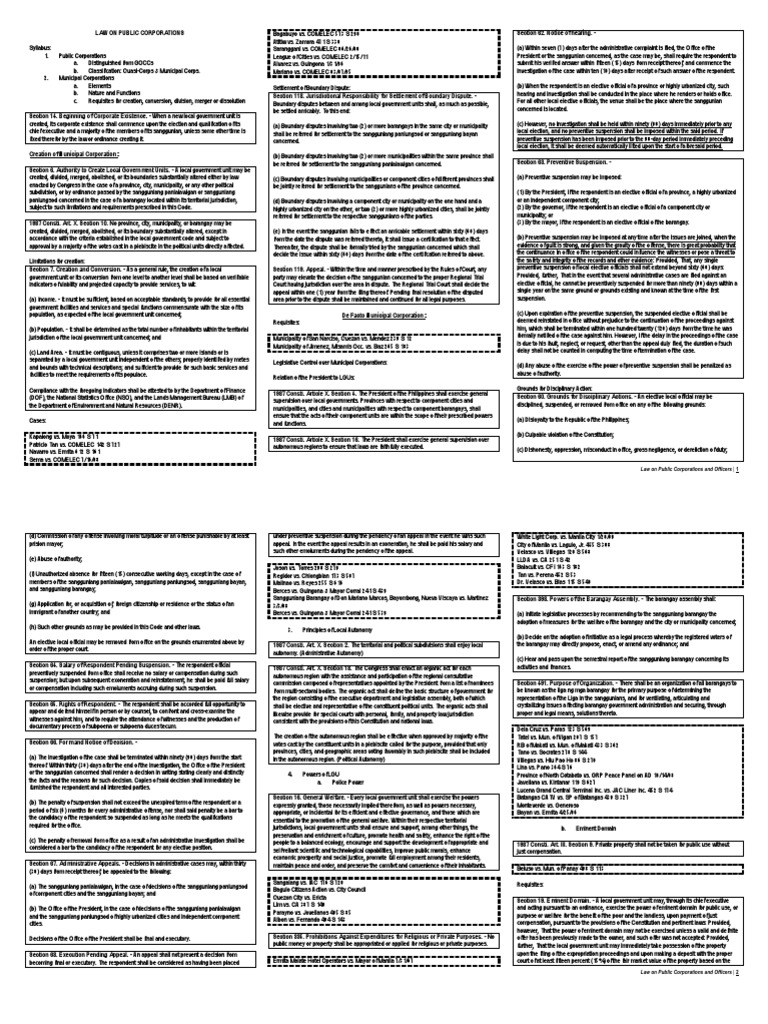 PubCorp Outline | PDF | Eminent Domain | Taxes