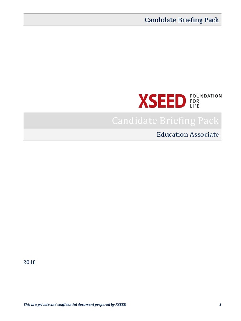 Candidate Briefing Pack | PDF | Educational Technology | Entrepreneurship