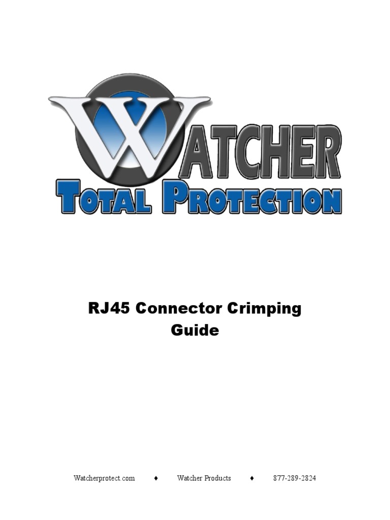RJ45 Connector Crimping Guide | PDF | Electrical Connector | Electronic ...