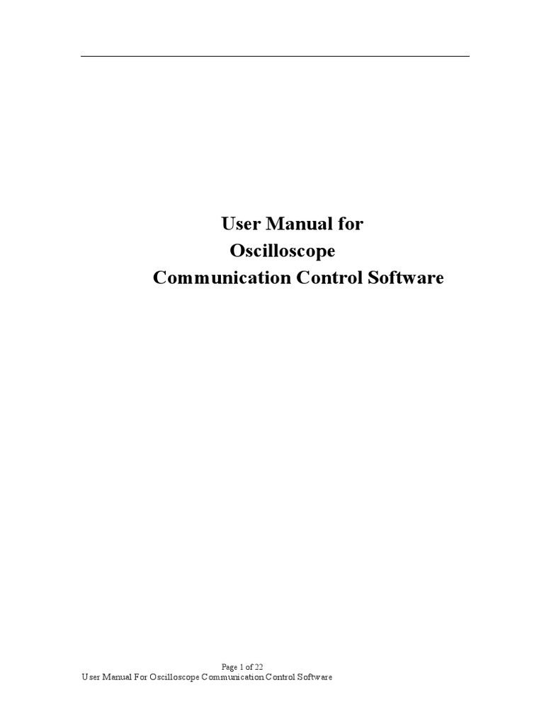 Manual Osciloscopio | PDF | Menu (Computing) | Graphical User Interfaces