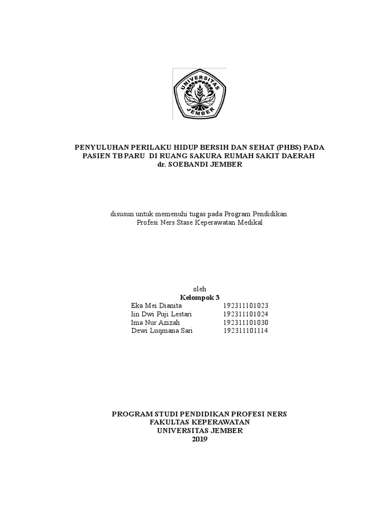 Sap PHBS | PDF | Karier & Perkembangan | Kesehatan Holistik