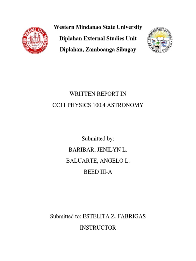 Western Mindanao State University Diplahan External Studies Unit ...