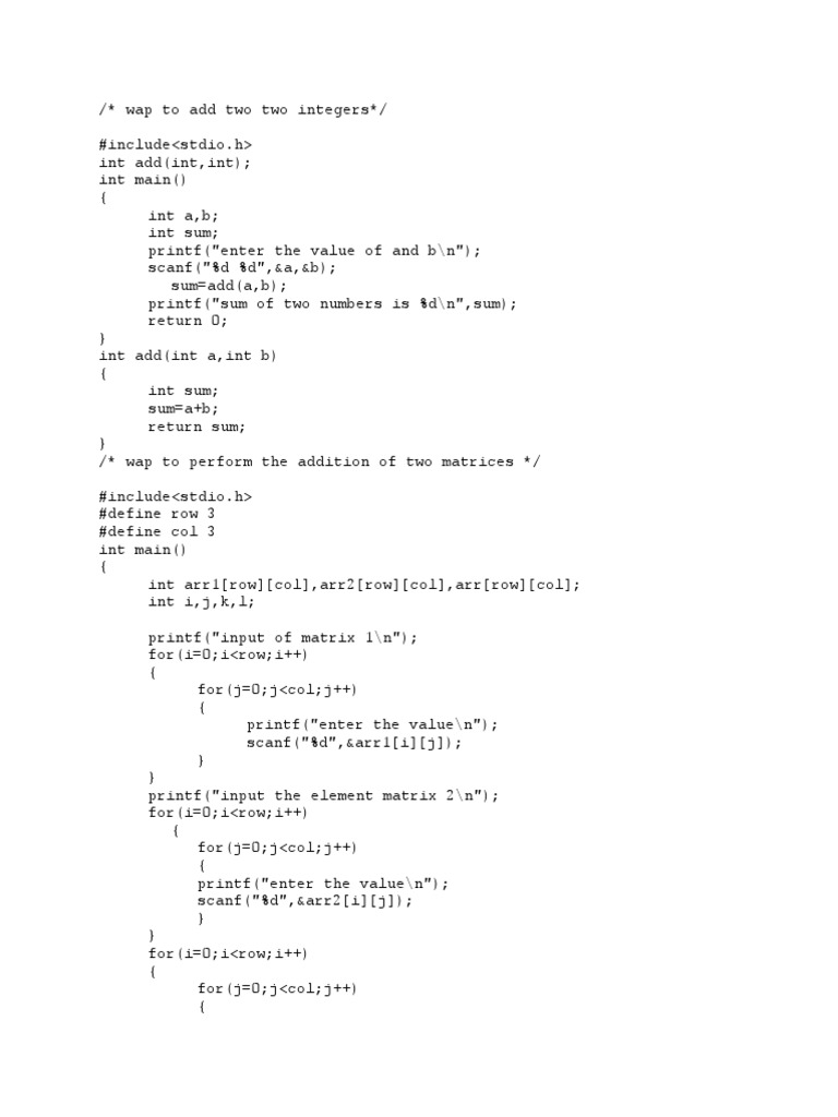 C Program | PDF | Computer Programming | Computing
