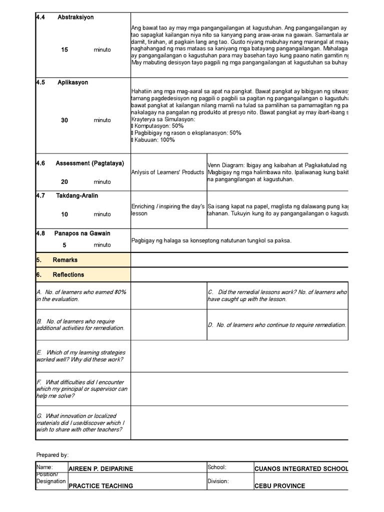 Ap Grade 9 DLP 5 | PDF