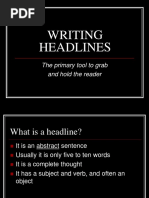 News Writing 101 | PDF | News | Journalism