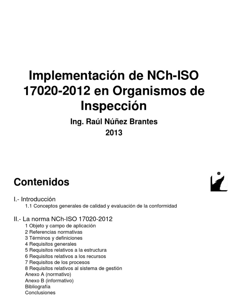 Curso Implementación de ISO 17020-2012 | PDF | Calibración | Calidad (comercial)