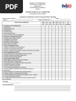 Sample of STAR Observation | PDF | Teachers | Classroom