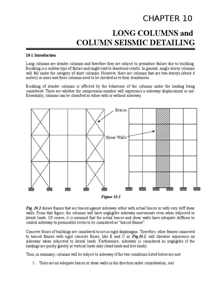 Determining Slenderness and Fixity Constants for Columns in Building ...