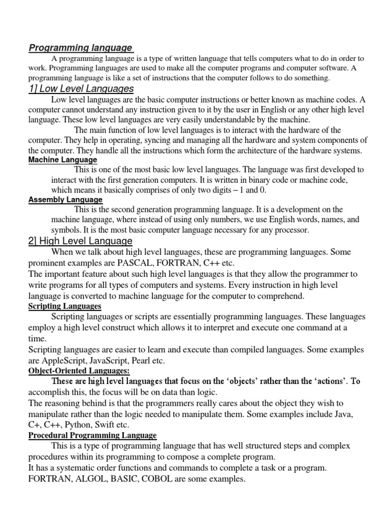 Introduction of Programming and Flow Chart 01 | PDF | Programming ...