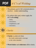 Mastering the 4 C's of Writing | PDF | Proofreading | Noun