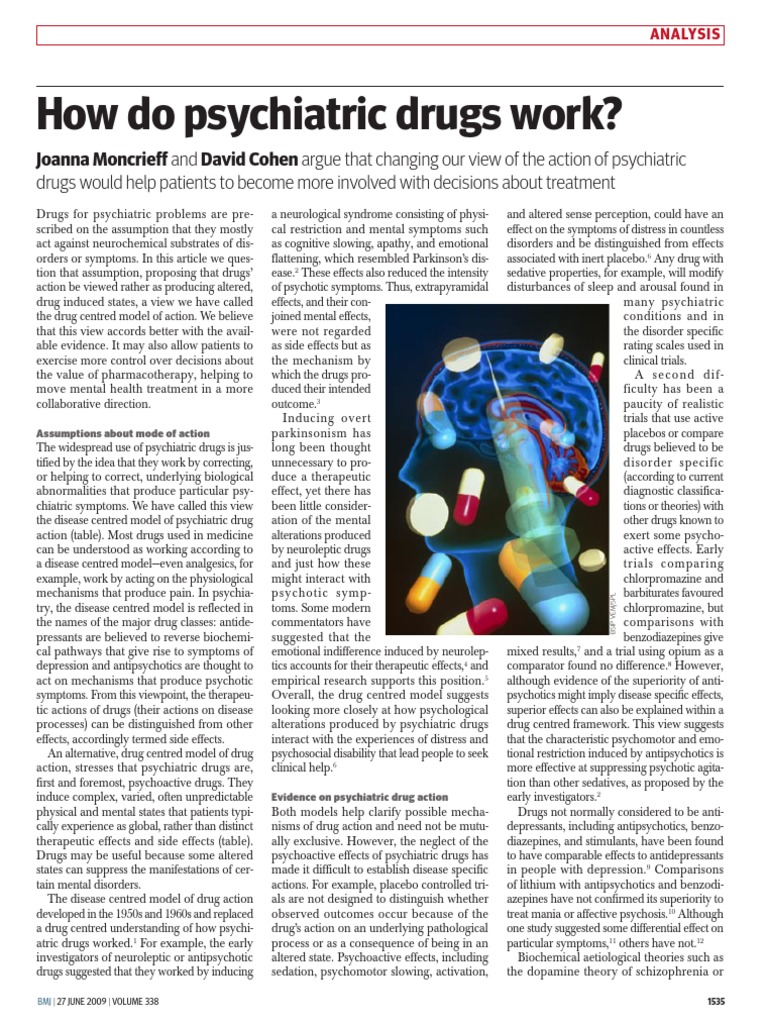 How Do Psychiatric Drugs Work? | PDF | Psychiatric Medication ...