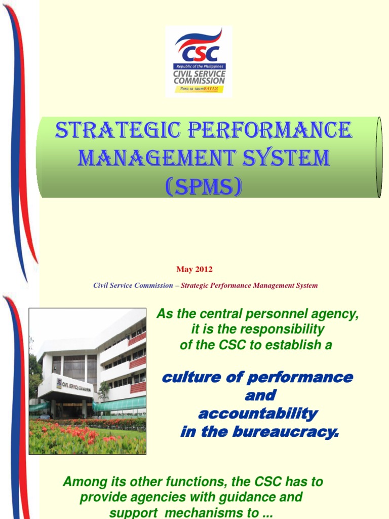 SPMS Powerpoint | PDF | Performance Management | Performance Appraisal