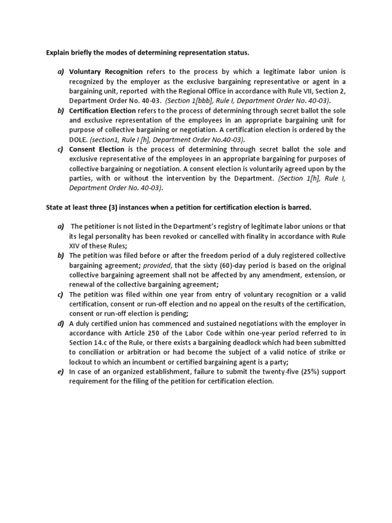 Certification Elec Labor Law | PDF | Collective Bargaining | United ...