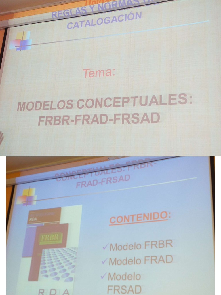 Unidad 2.e Modelos Conceptuales FRBR - Frad - Frsad - Umsa | PDF