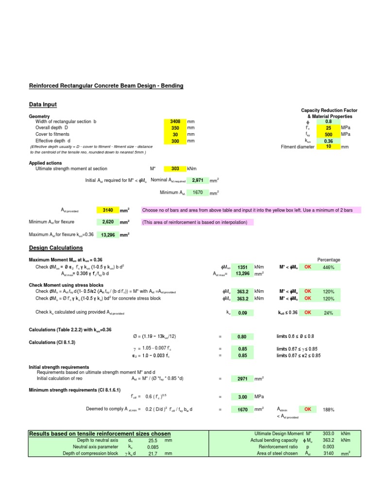 RC Beam Design | Download Free PDF | Bending | Structural Engineering