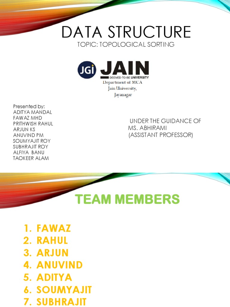 Data Structure: Topic: Topological Sorting | PDF | Vertex (Graph Theory) | Combinatorics