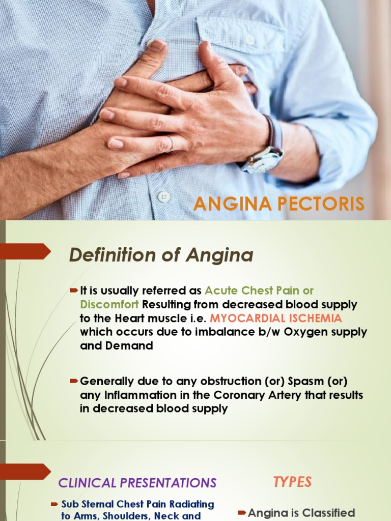 Angina Pectoris: Types and Management | PDF | Coronary Artery Disease ...