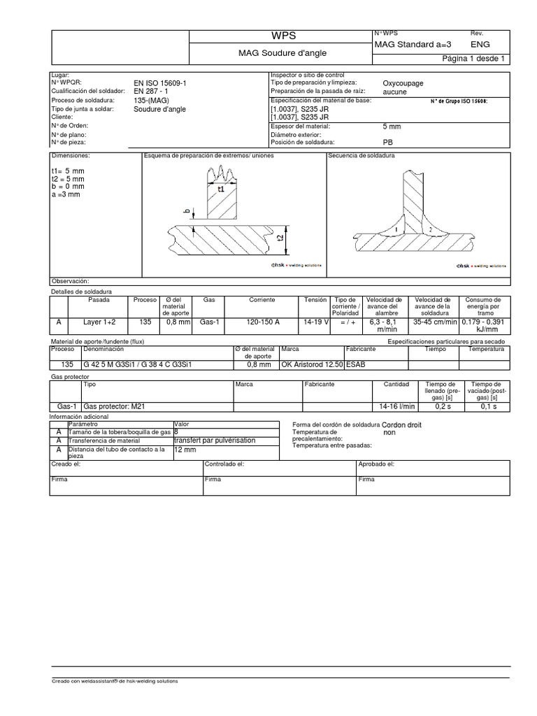 Wps-Iso 15609-1 | PDF | Soldadura | Construcción